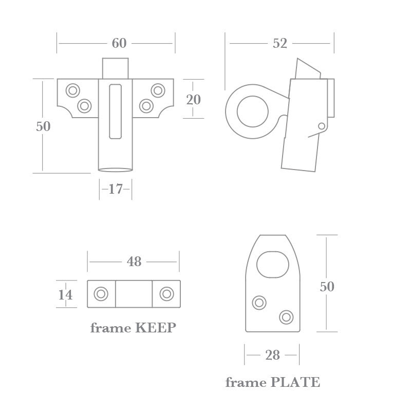 0737 Fanlight Catch | Frank Allart