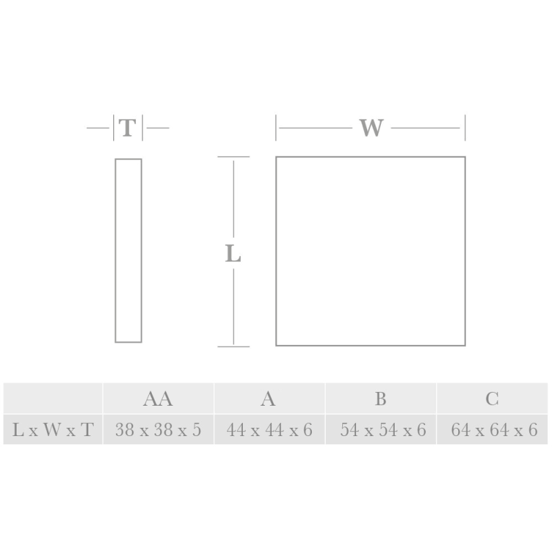 4753 Square Plate - Face Fixed Release | Frank Allart