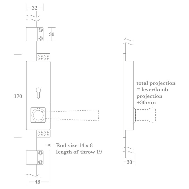 0836 Cremone Bolt | Frank Allart