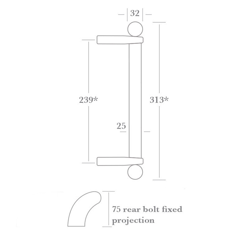 8060 Plain Finial Ball Pull Handle | Frank Allart