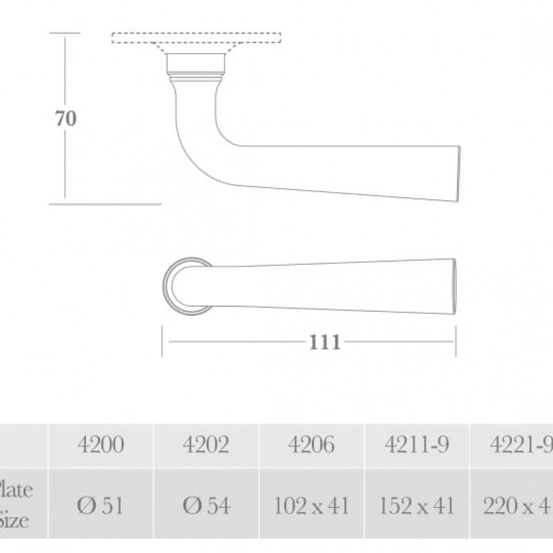42 Series - Door Lever Sets | Frank Allart