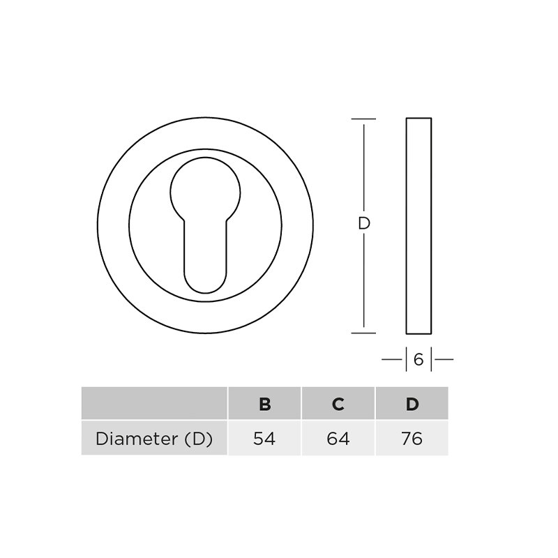 7391 Precision Escutcheon - Diamond Mesh | Frank Allart
