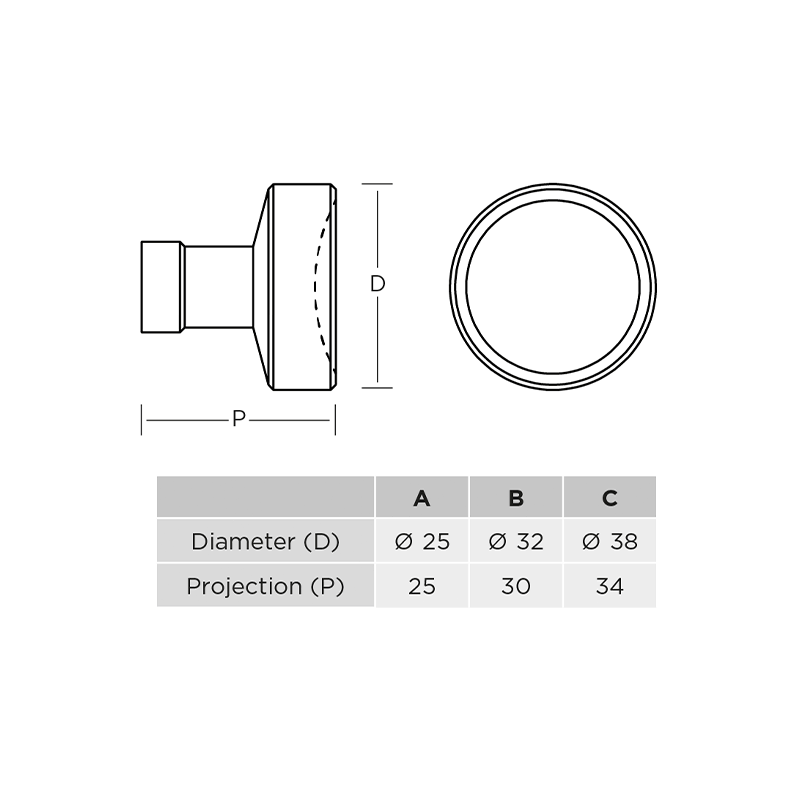 0624 Precision Cabinet Knob - Linear | Frank Allart