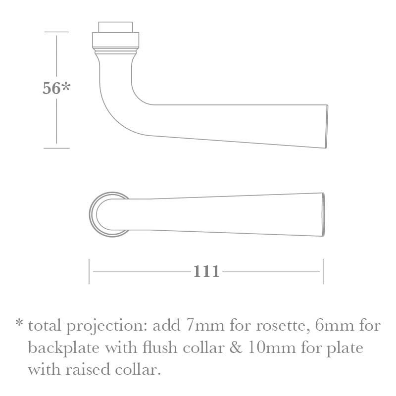 7706 Select Door Lever | Frank Allart