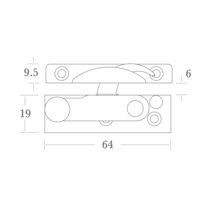 0183 Claw Sash Fastener | Frank Allart